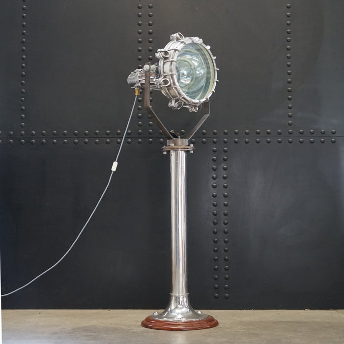 Vintage Deutsche Marine Ship’s Searchlight on Stand – Trinity Marine
