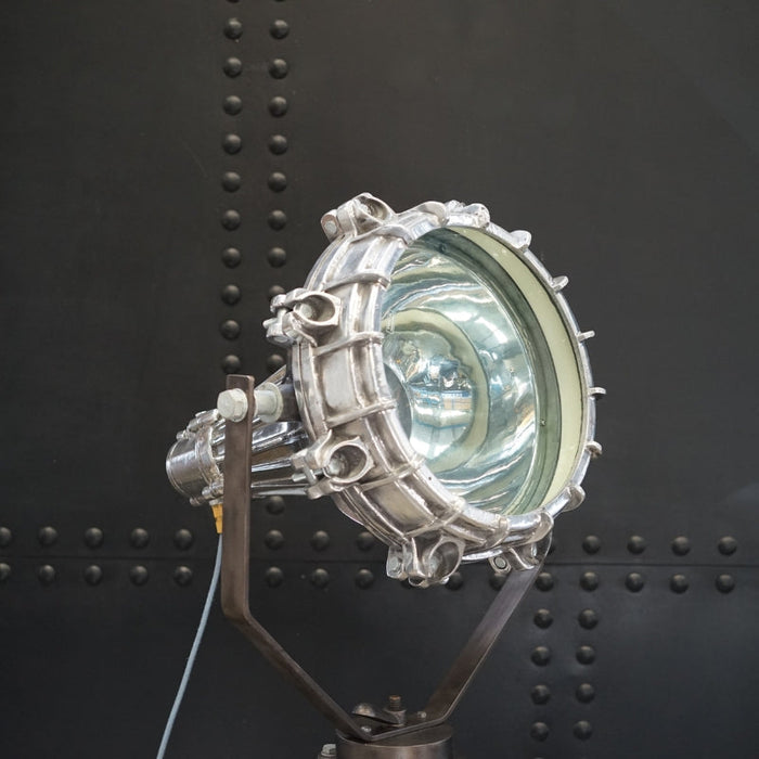 Vintage Deutsche Marine Ship’s Searchlight on Stand – Trinity Marine