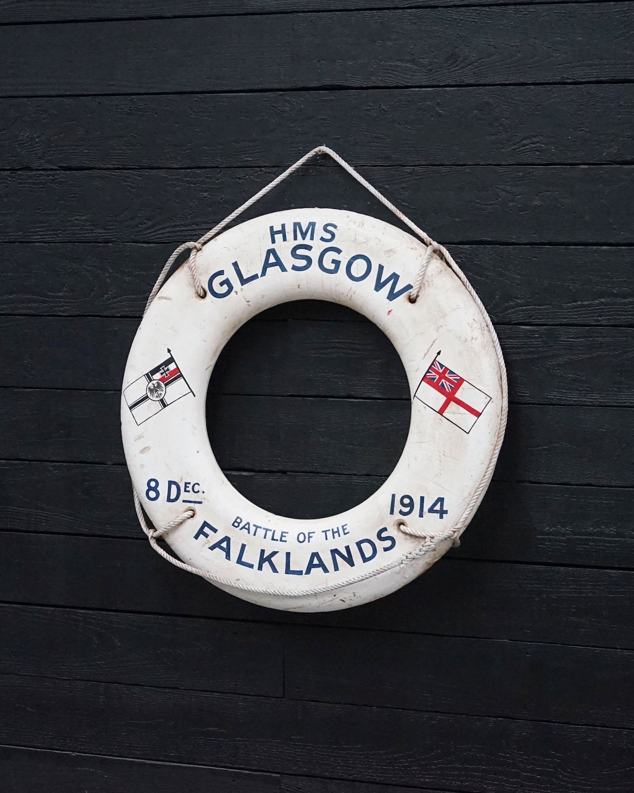 HMS Glasgow Commemorative Life Ring - Battle of the Falklands 1914 ...