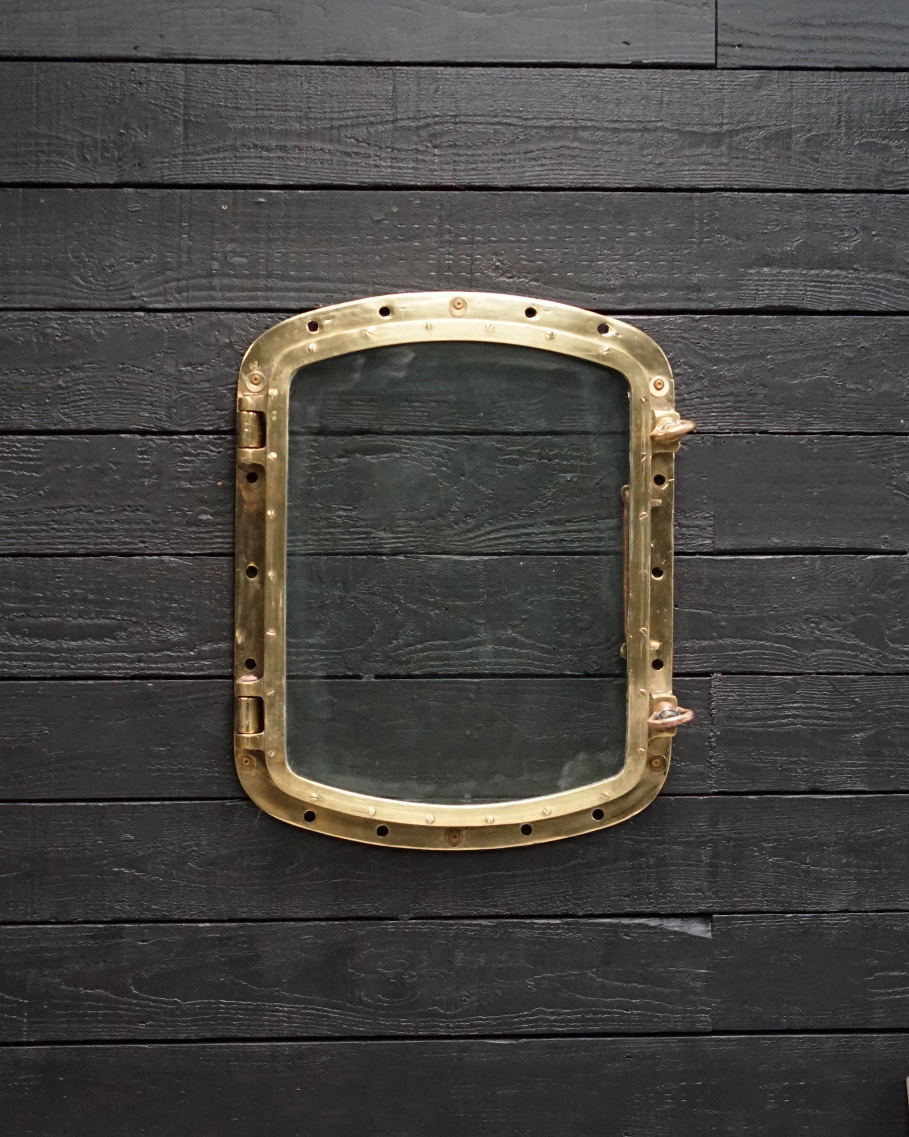 Opening Curved Brass Ships Windows - 67 x 56 – Trinity Marine
