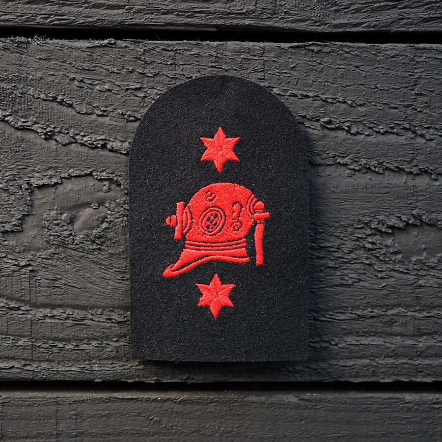 Royal Navy Uniform Badge – Leading Rate Diver - Red – Trinity Marine